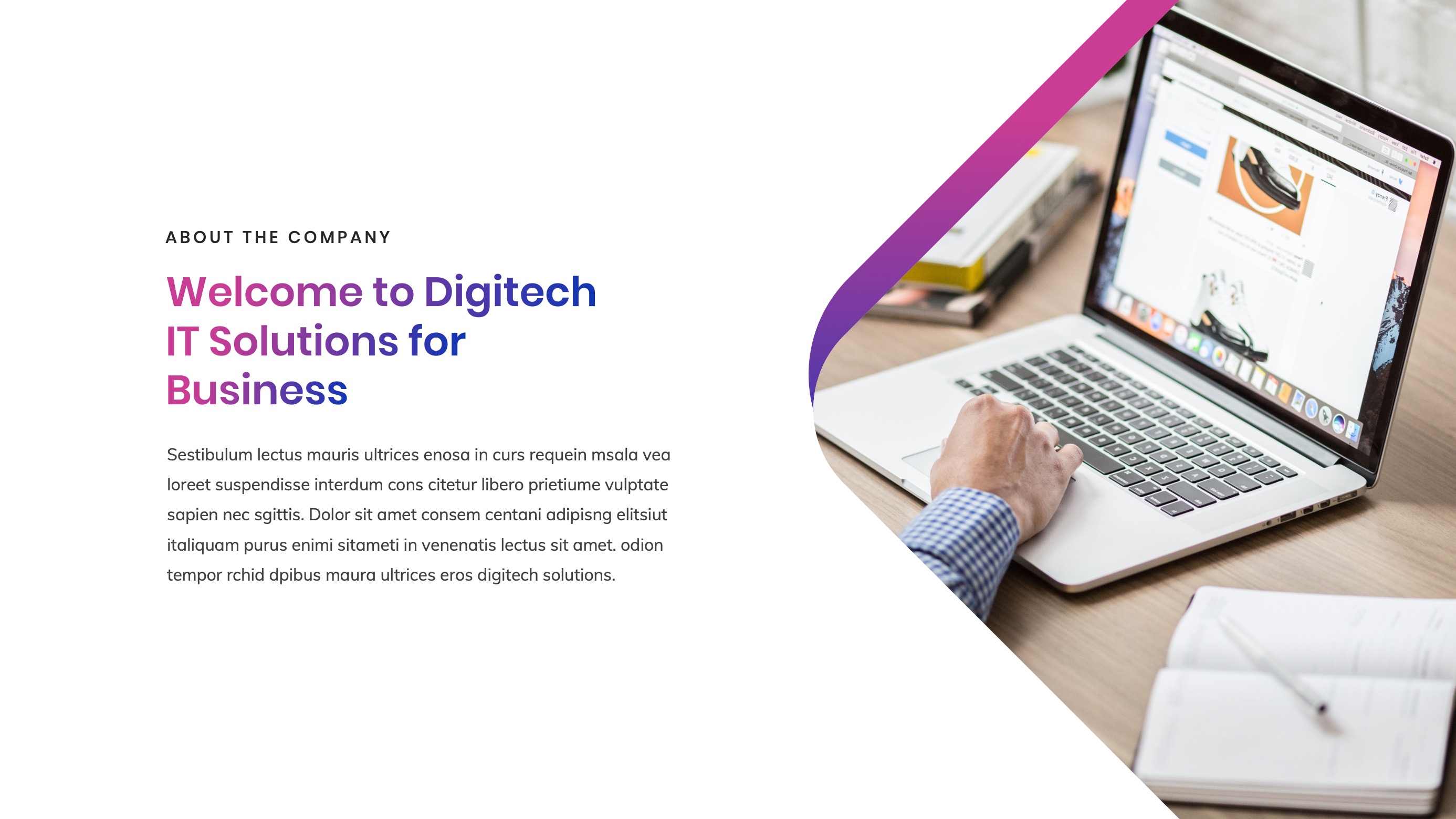 IT & Technology Company Powerpoint Presentation Template, Presentation ...