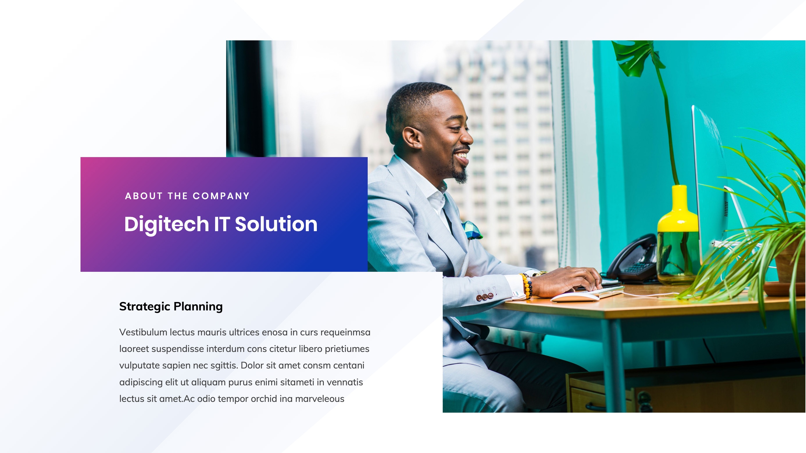 IT & Technology Company Powerpoint Presentation Template, Presentation ...