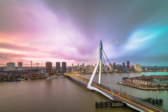 Rotterdam, Netherlands Skyline Stock Photo by SeanPavone | PhotoDune