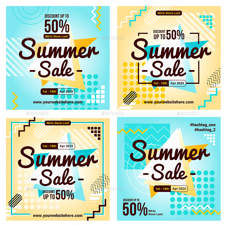 Sales Social Media Post, Web Elements | GraphicRiver