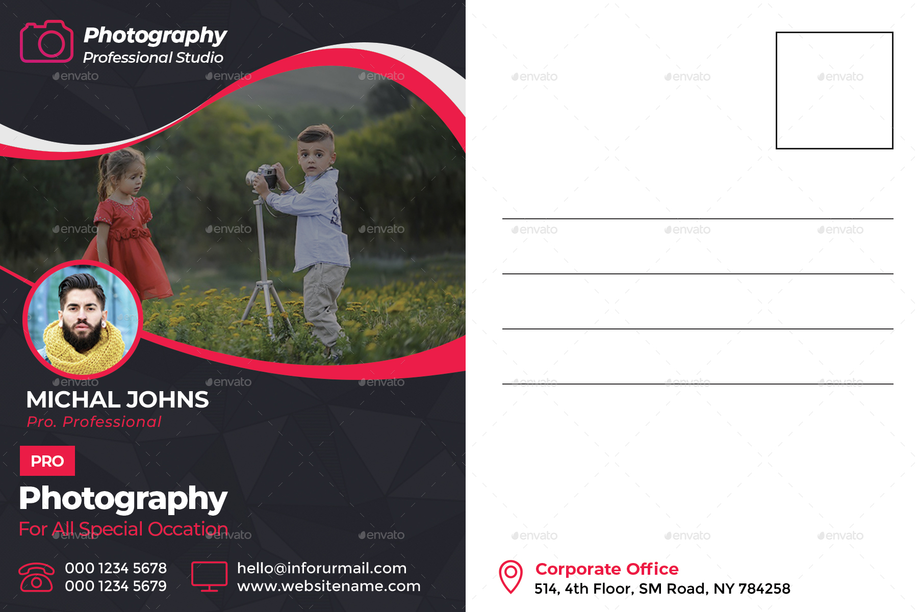 Photography Postcard, Print Templates | GraphicRiver