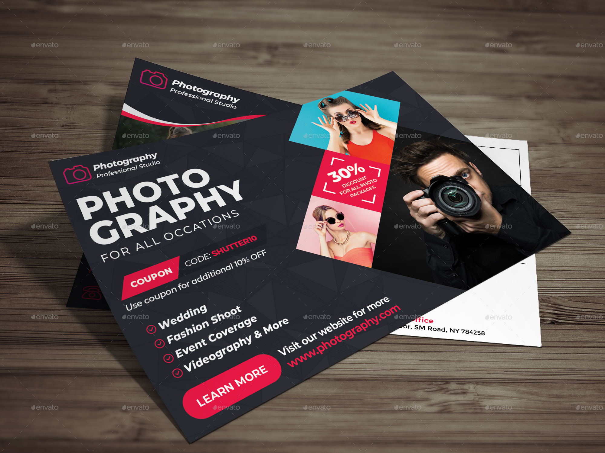 Photography Postcard, Print Templates | GraphicRiver