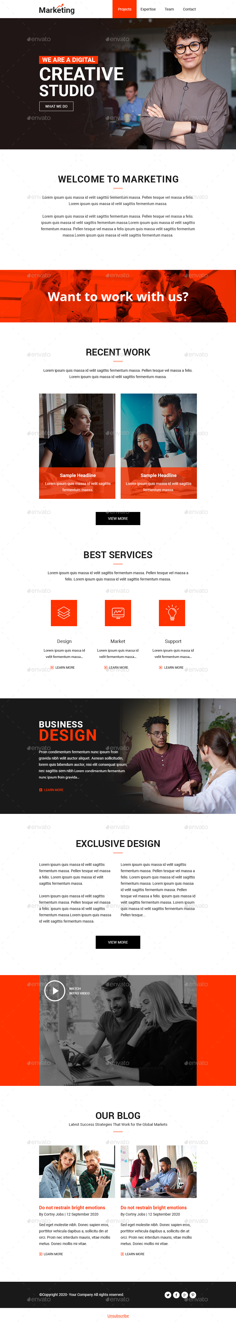 5 Multipurpose E-newsletter PSD Template, Web Elements | GraphicRiver