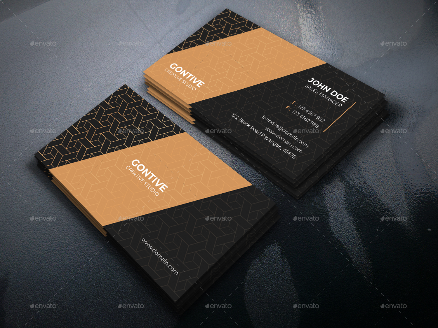 Gold Business Card, Print Templates | GraphicRiver