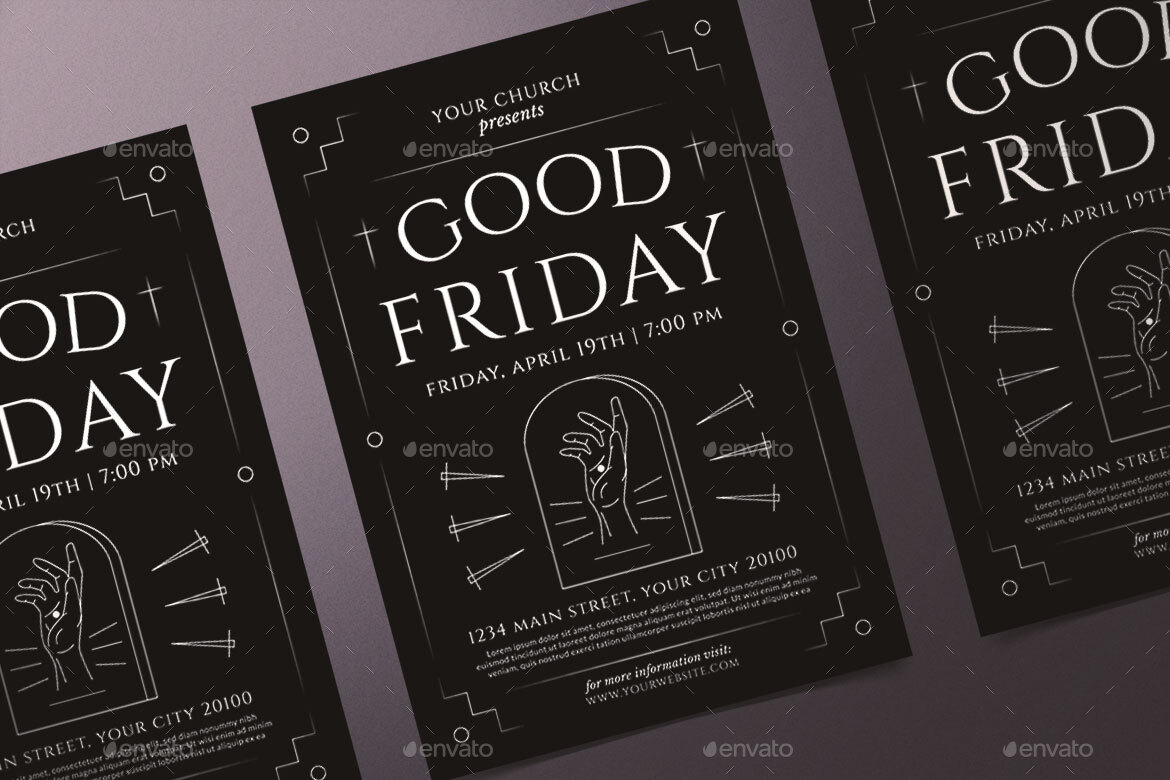 Good Friday Flyer, Print Templates | GraphicRiver