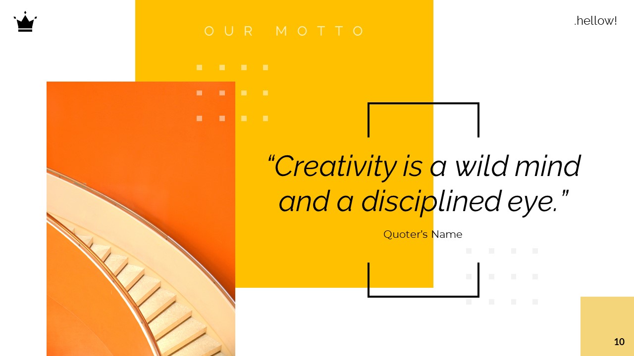 Hellow - Clean Presentation Google Slide Template, Presentation Templates