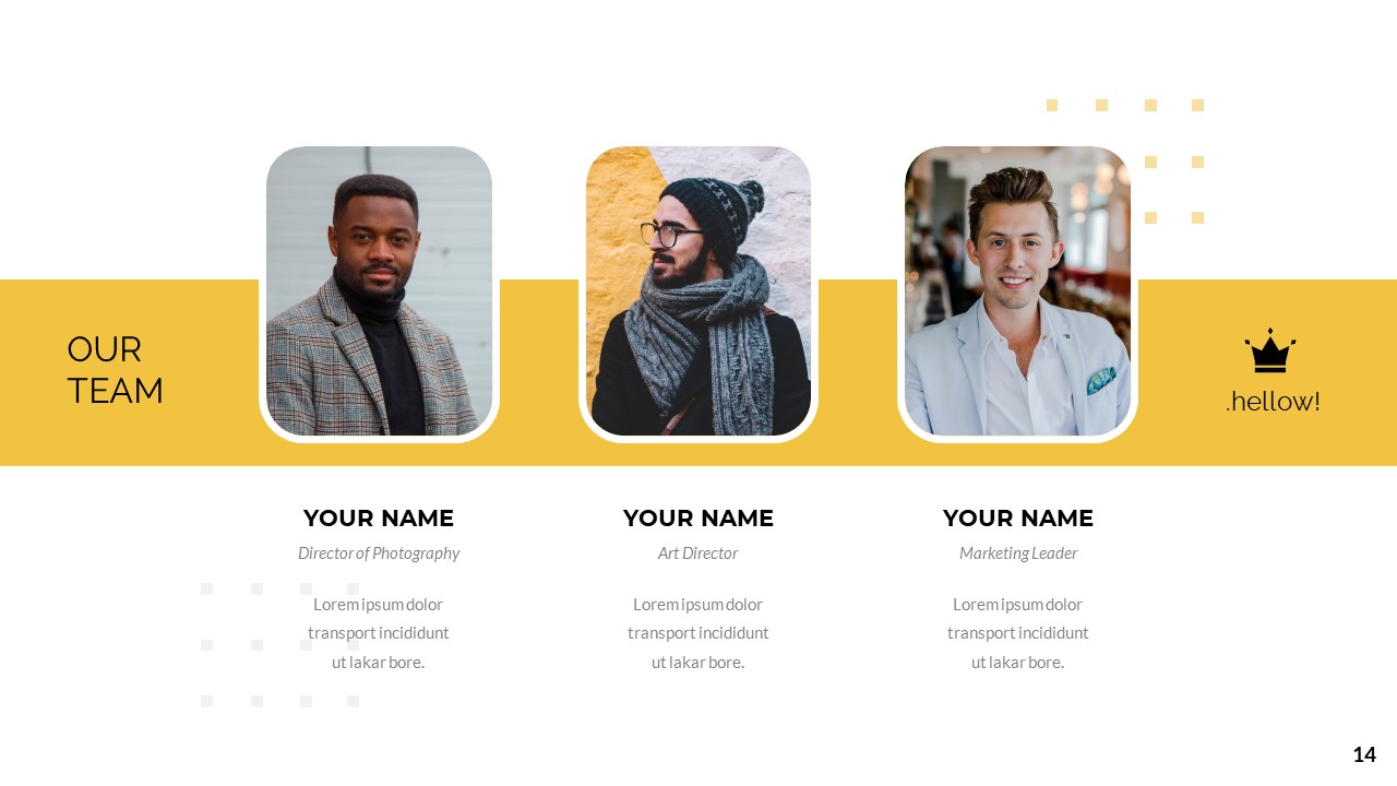 Hellow - Clean Presentation Google Slide Template, Presentation Templates