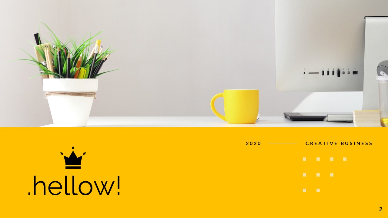 Hellow - Clean Presentation Google Slide Template, Presentation Templates