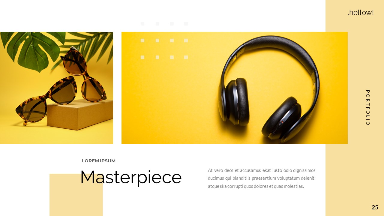 Hellow - Clean Presentation Google Slide Template, Presentation Templates