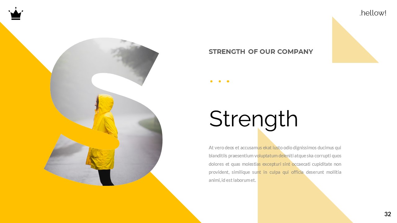 Hellow - Clean Presentation Google Slide Template, Presentation Templates