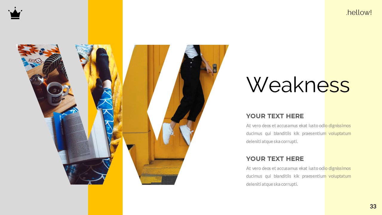 Hellow - Clean Presentation Google Slide Template, Presentation Templates