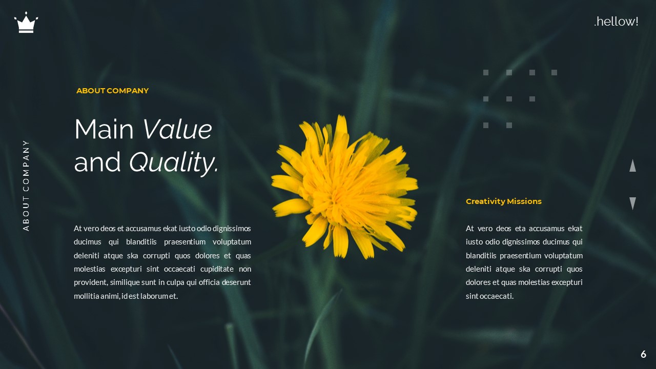 Hellow - Clean Presentation Google Slide Template, Presentation Templates