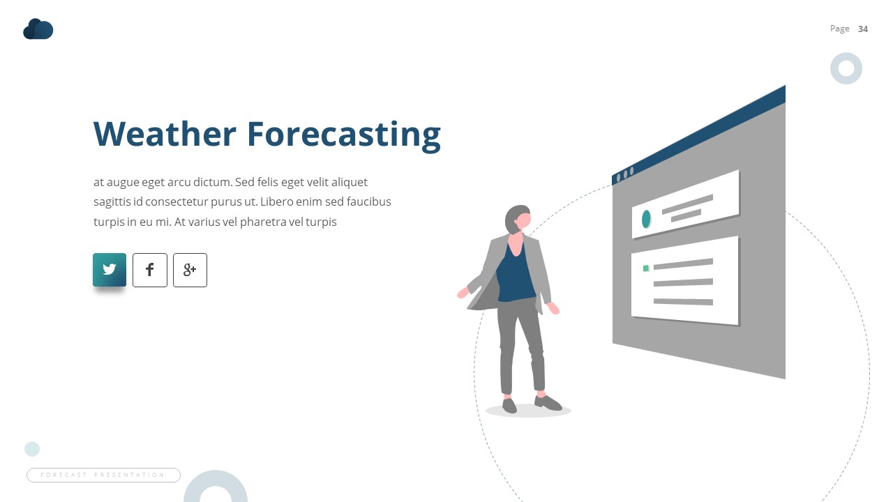 Local Weather Forecast Presentation Template, Presentation Templates