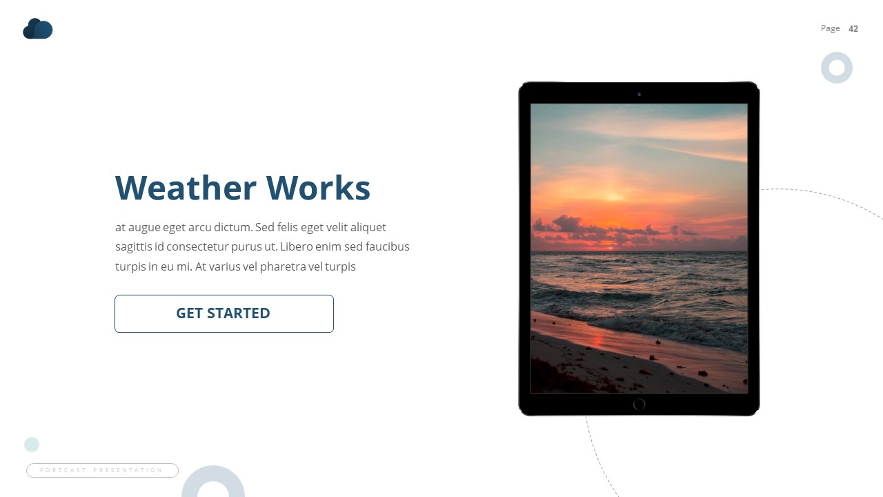 Local Weather Forecast Presentation Template, Presentation Templates