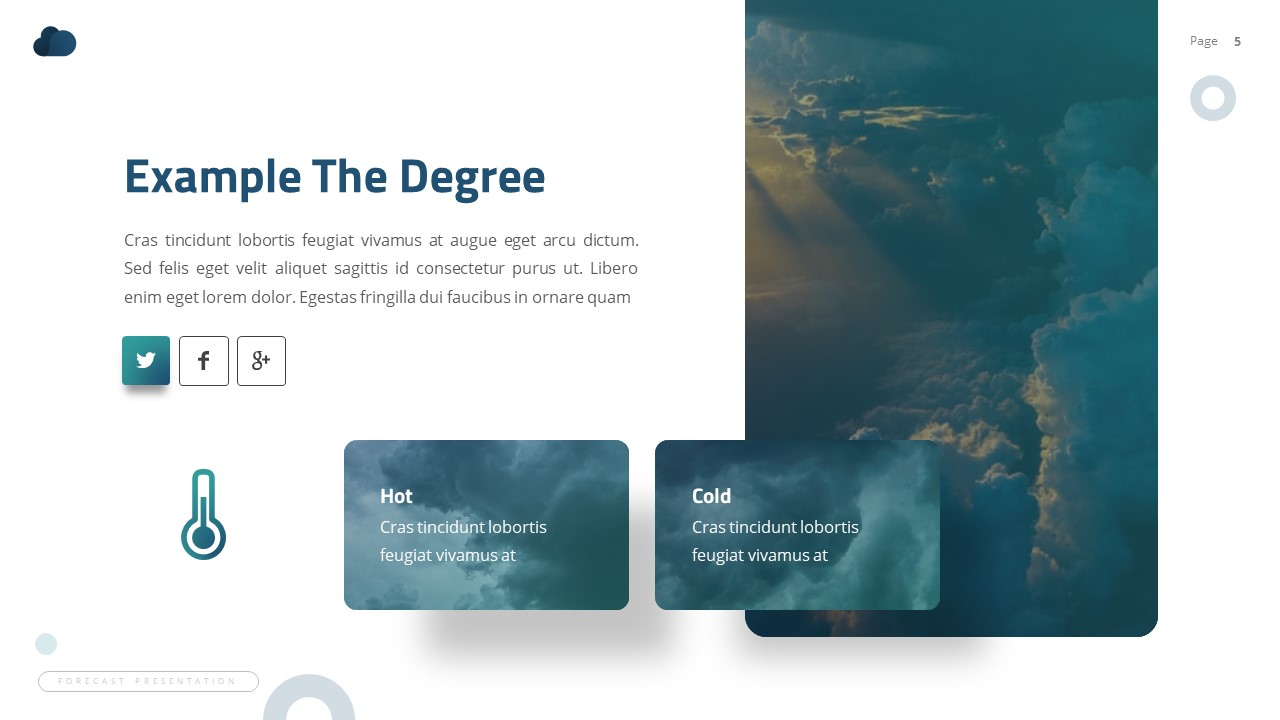 Local Weather Forecast Presentation Template, Presentation Templates