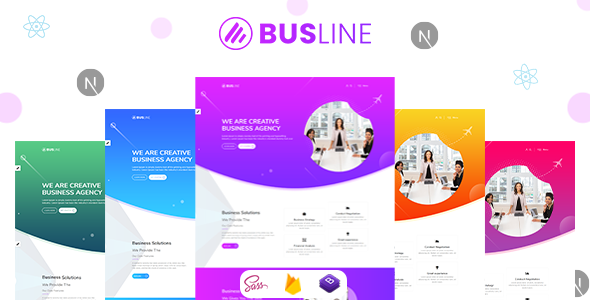 BusLine - React Next Business Landing Page by rangzolthemes | ThemeForest