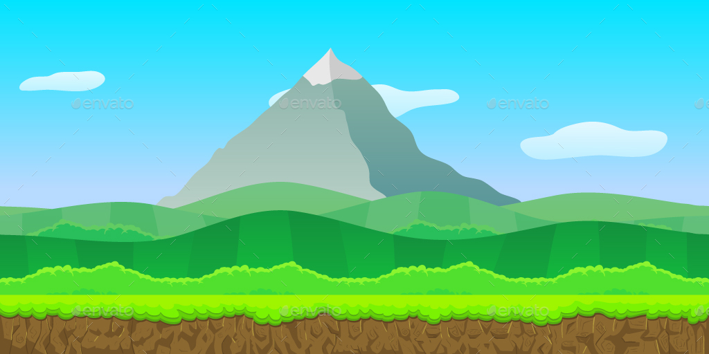 Nature Game Backgrounds, Game Assets | GraphicRiver