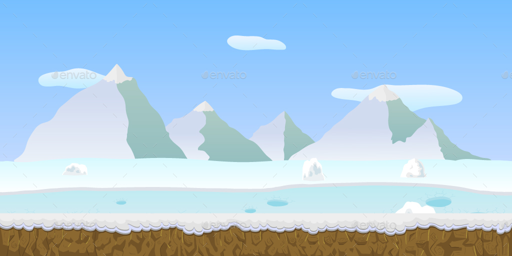 Nature Game Backgrounds, Game Assets | GraphicRiver