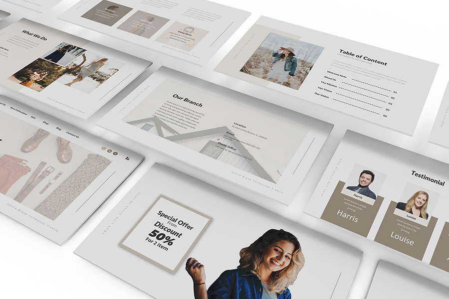 T-Shirt Store Powerpoint Template, Presentation Templates | GraphicRiver