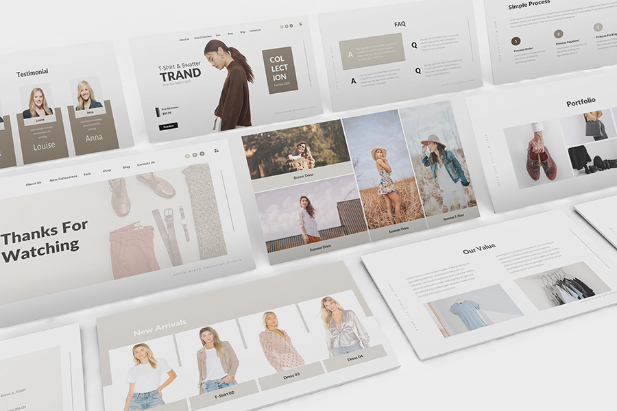 T-Shirt Store Google Slides Template, Presentation Templates | GraphicRiver