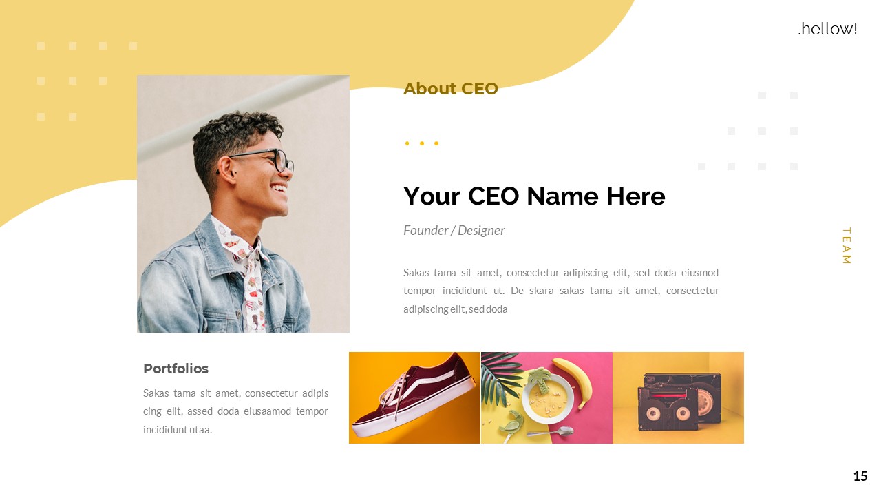 Hellow - Clean Presentation Powerpoint Template, Presentation Templates