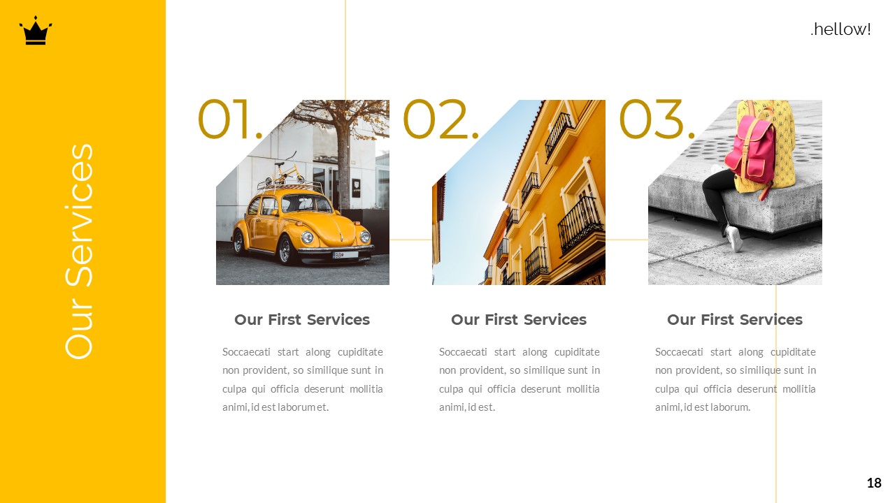 Hellow - Clean Presentation Powerpoint Template, Presentation Templates