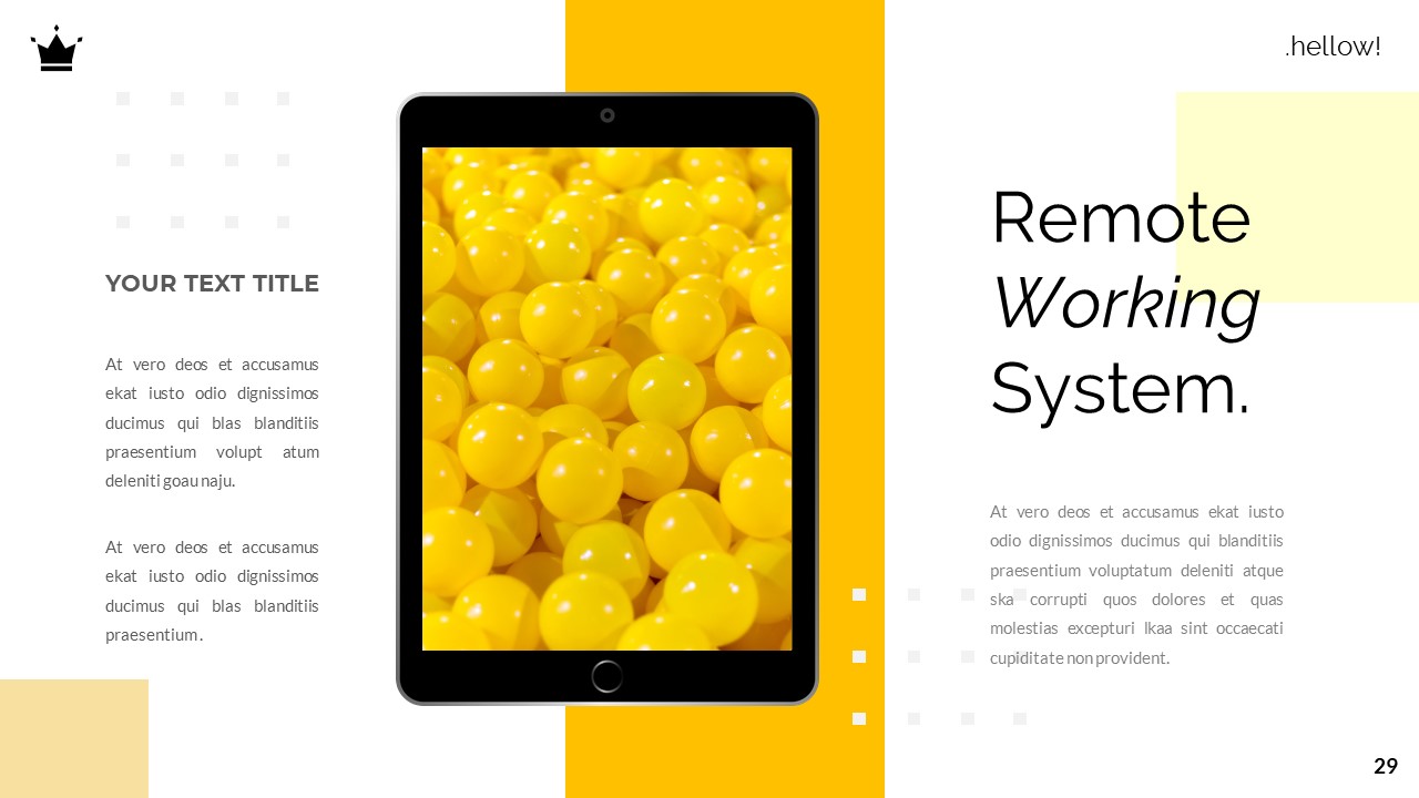 Hellow - Clean Presentation Powerpoint Template, Presentation Templates