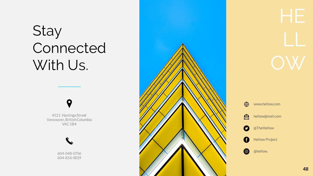 Hellow - Clean Presentation Powerpoint Template, Presentation Templates