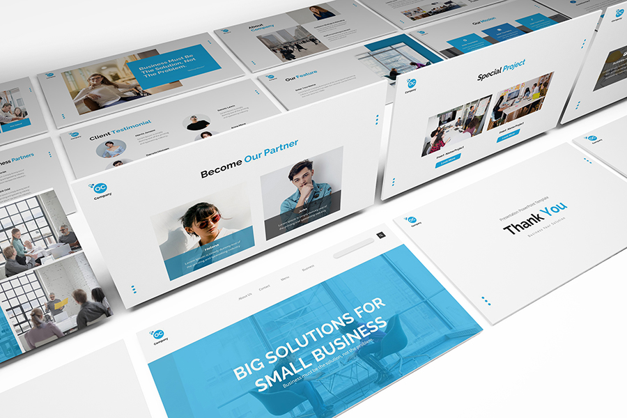 Business Solution PowerPoint Template, Presentation Templates ...