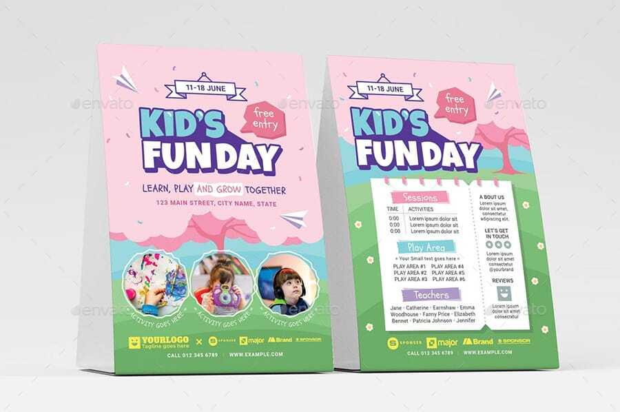 Kid's Fun Day Flyer Template, Print Templates | GraphicRiver