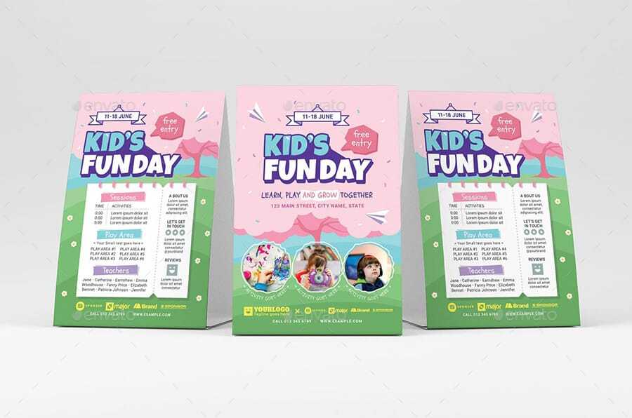 Kid's Fun Day Flyer Template, Print Templates | GraphicRiver