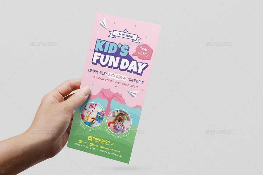 Kid's Fun Day Flyer Template, Print Templates | GraphicRiver