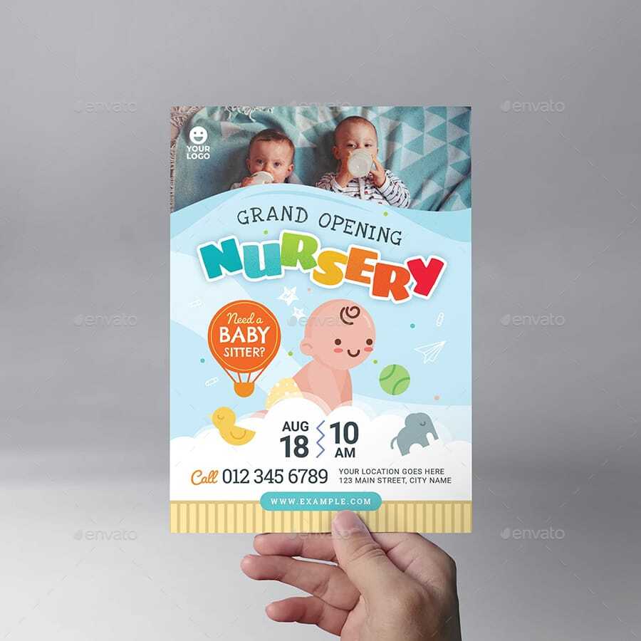 Children's Nursery Flyer, Print Templates | GraphicRiver