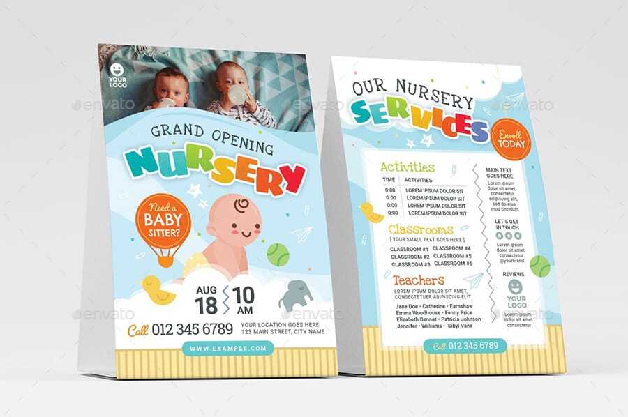 Children's Nursery Flyer, Print Templates | GraphicRiver