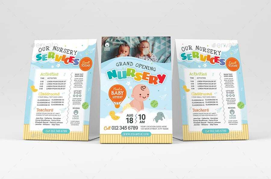Children's Nursery Flyer, Print Templates | GraphicRiver