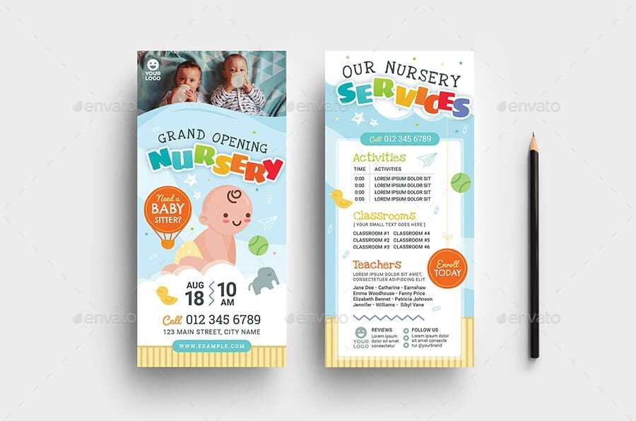 Children's Nursery Flyer, Print Templates | GraphicRiver