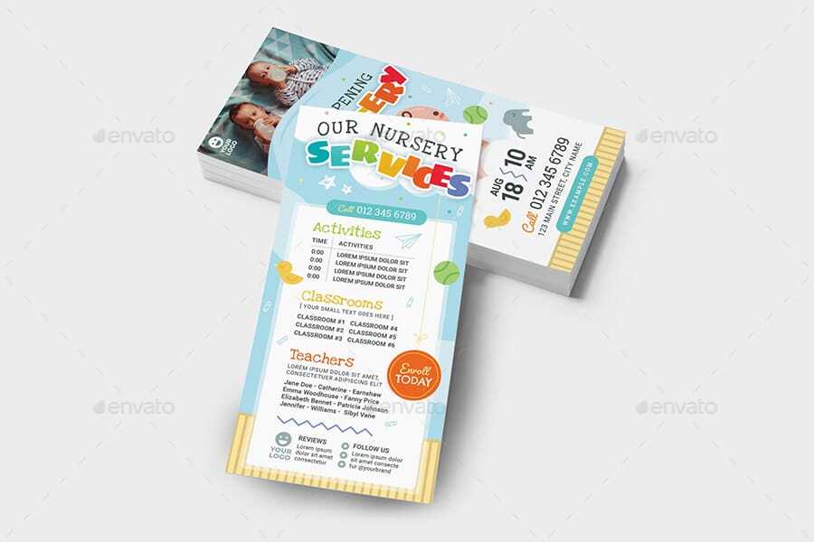 Children's Nursery Flyer, Print Templates | GraphicRiver