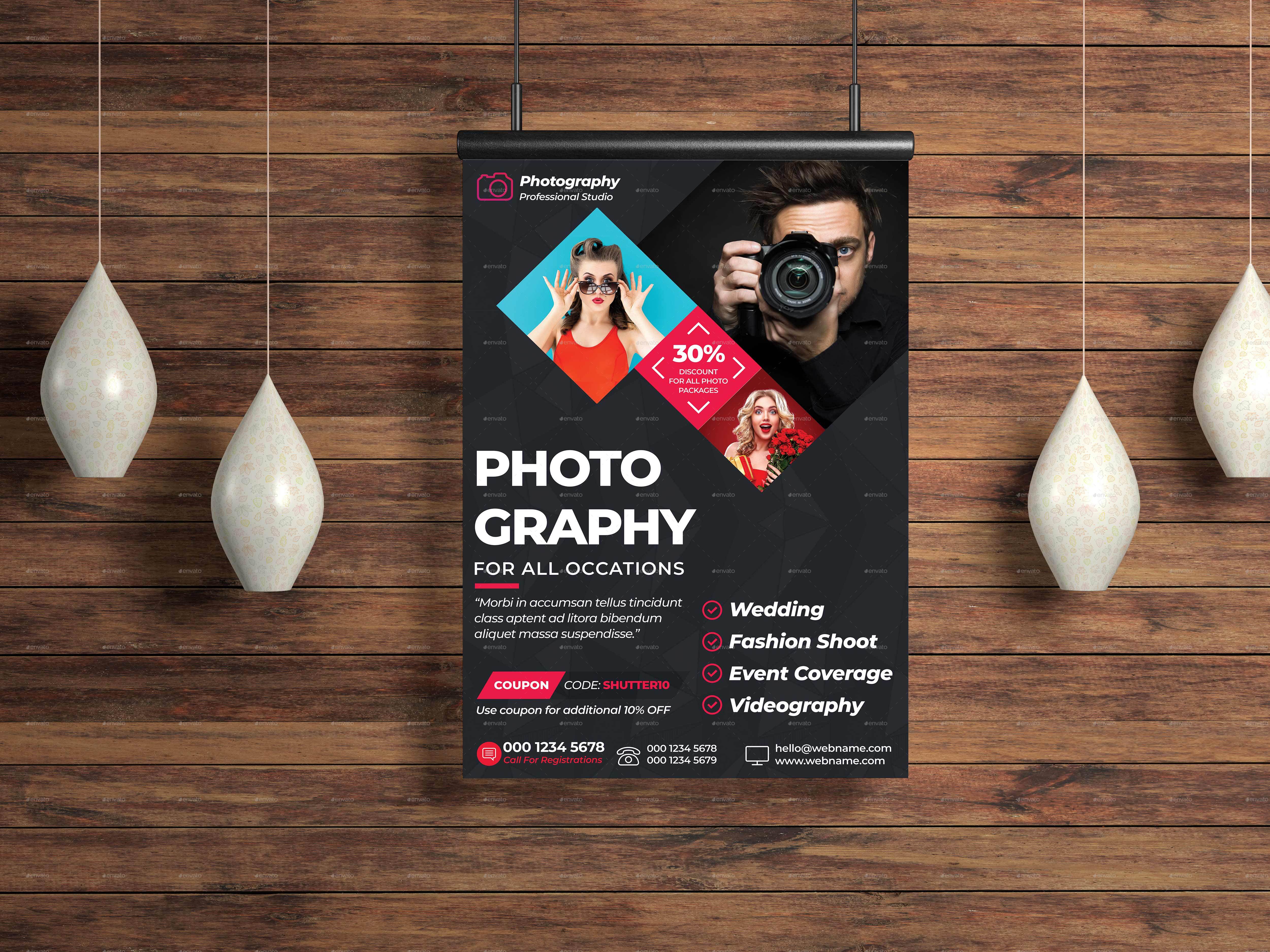 Photography Poster, Print Templates | GraphicRiver