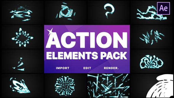 Action Elements | After Effects, After Effects Project Files | VideoHive