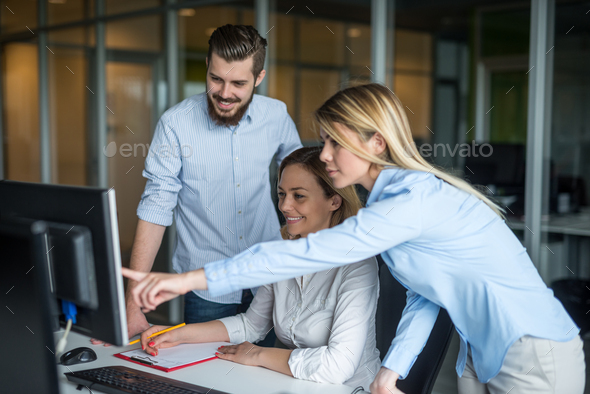 Hardworking business team Stock Photo by bernardbodo | PhotoDune