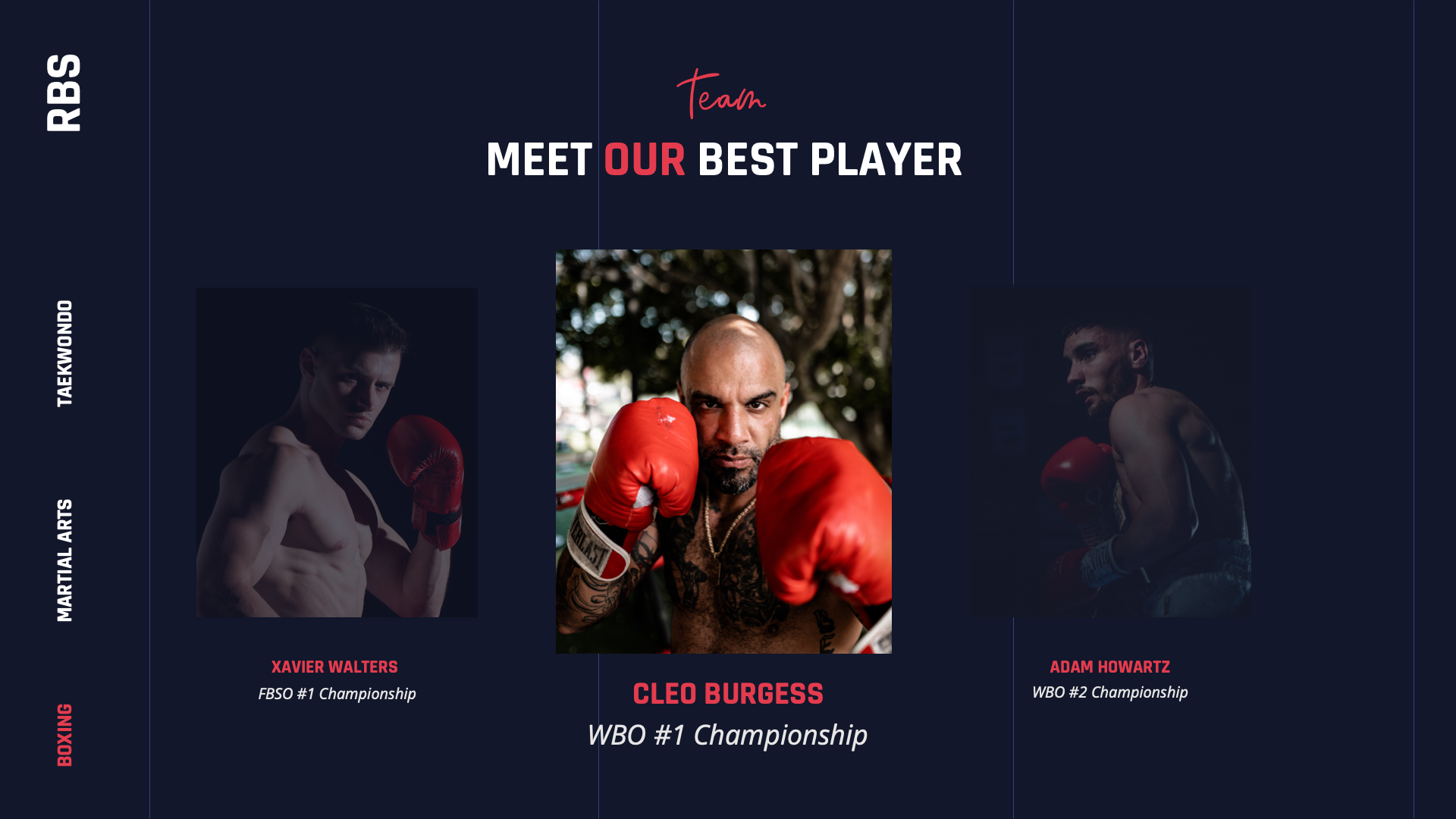 ROCKIE - Boxing & Martial Art Powerpoint Template, Presentation Templates