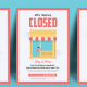 Store Closed Announcement Flyer, Print Templates | GraphicRiver