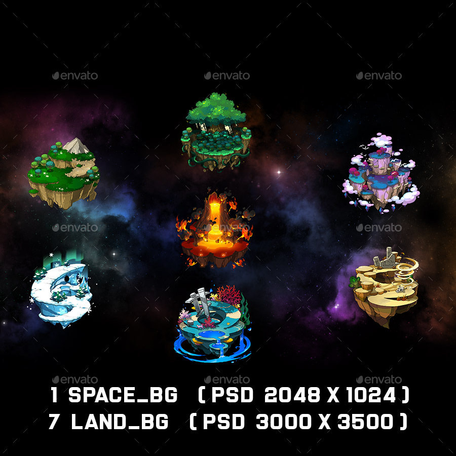 Space Game Assets, Game Assets | GraphicRiver