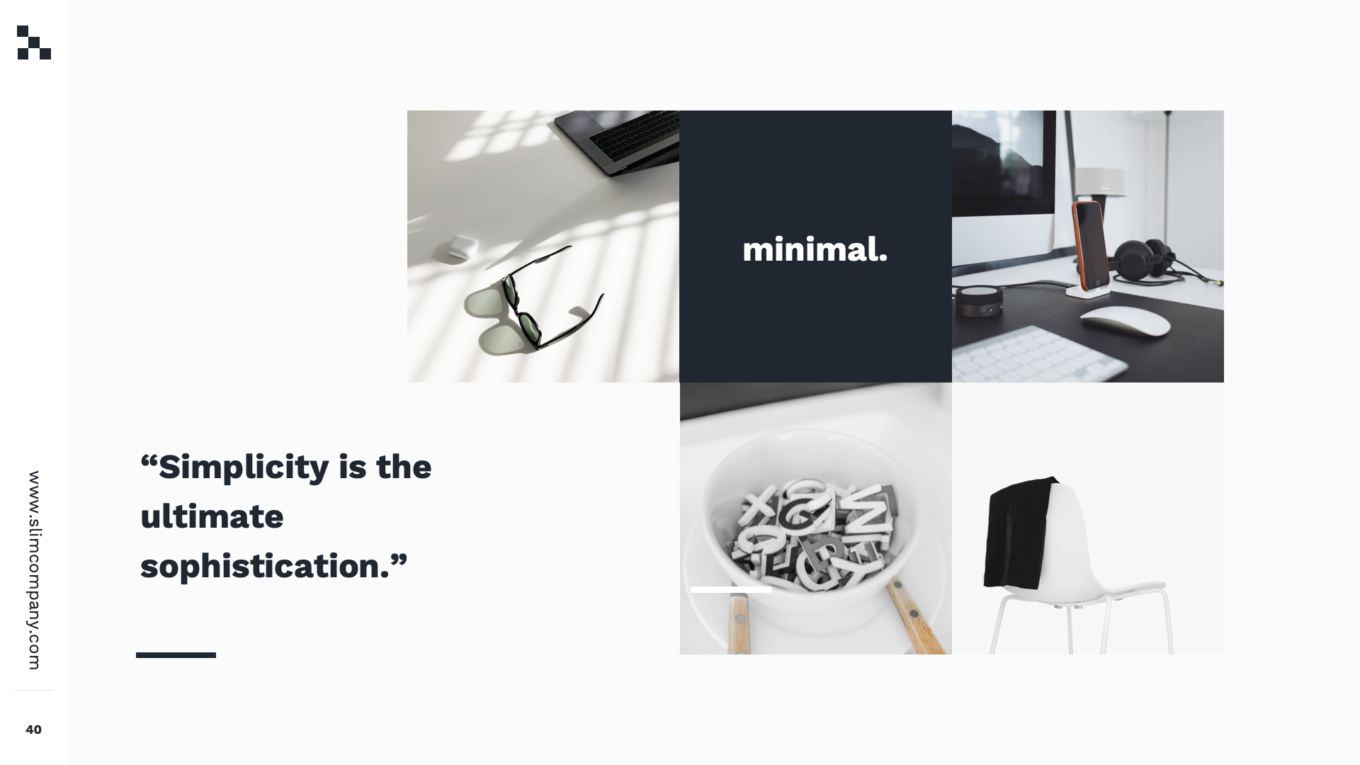 SLIM - Minimalism Powerpoint Template, Presentation Templates ...