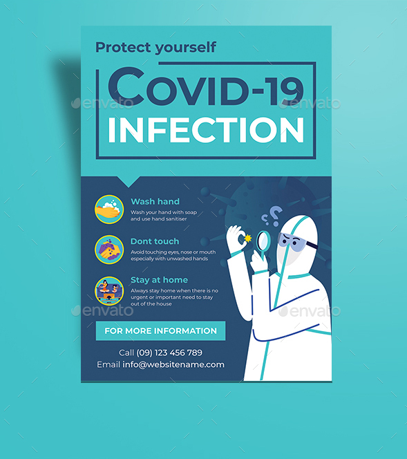 Virus Campaign Flyer Templates, Print Templates | GraphicRiver