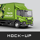 Scania P Box Truck Mockup, Graphics | GraphicRiver