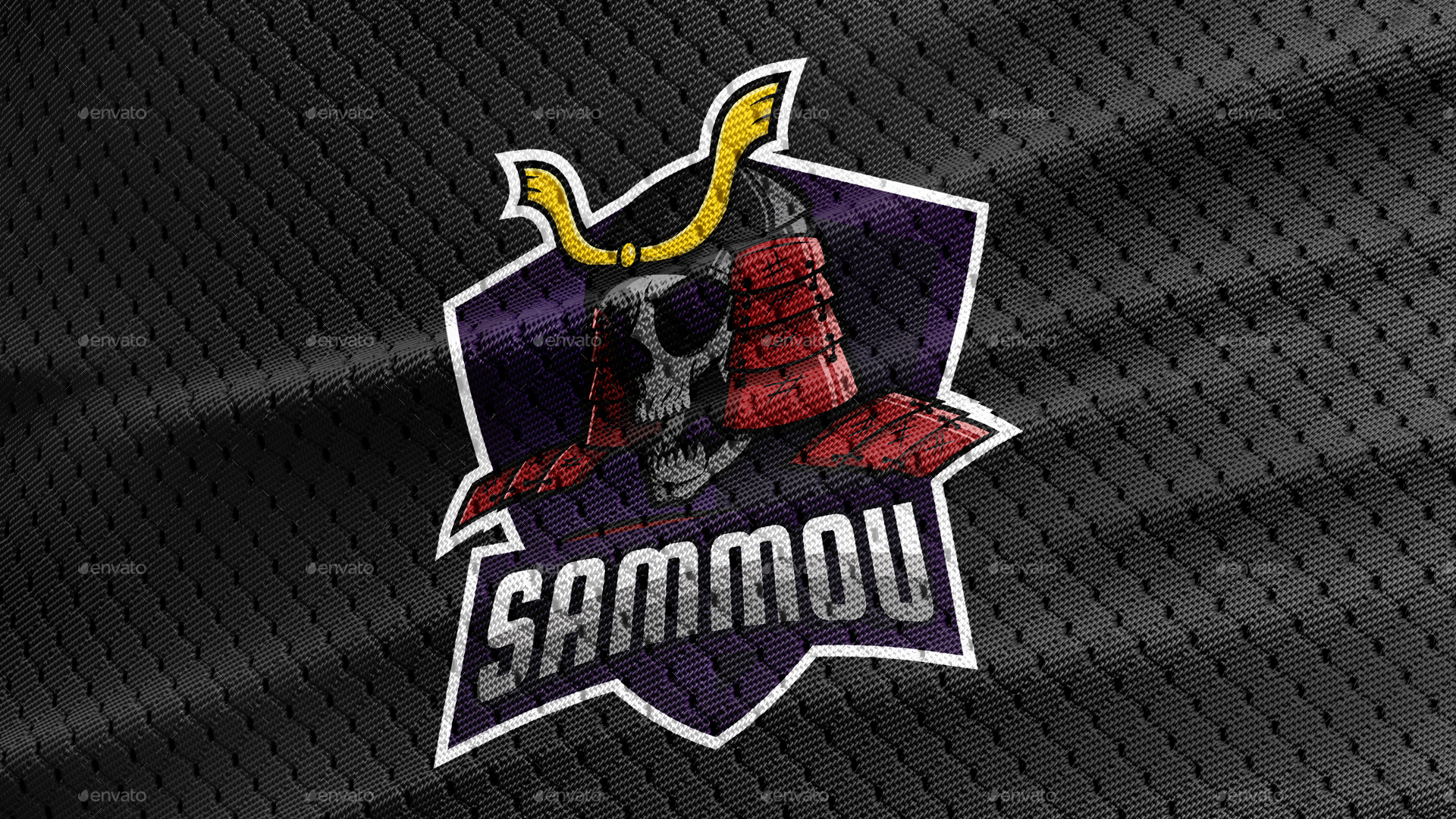 SAMMOU – Samurai Skull Esports Mascot, Logo Templates | GraphicRiver