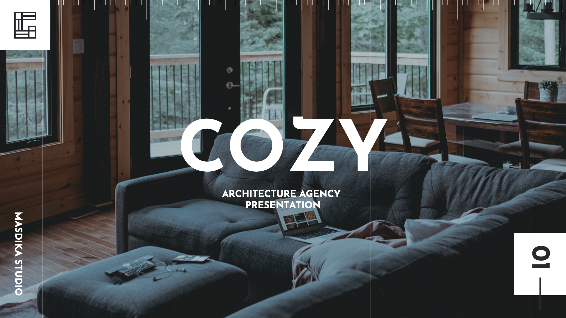 COZY - Architecture Agency Powerpoint Template, Presentation Templates