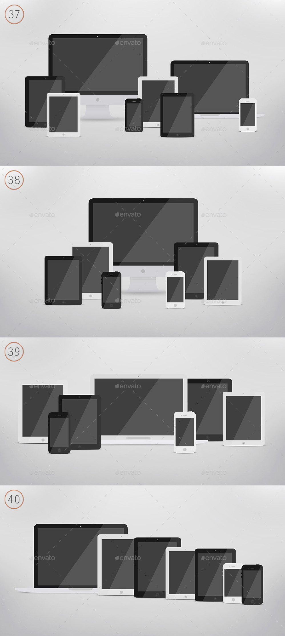 Large Flat Responsive Display Mock-Up, Graphics | GraphicRiver