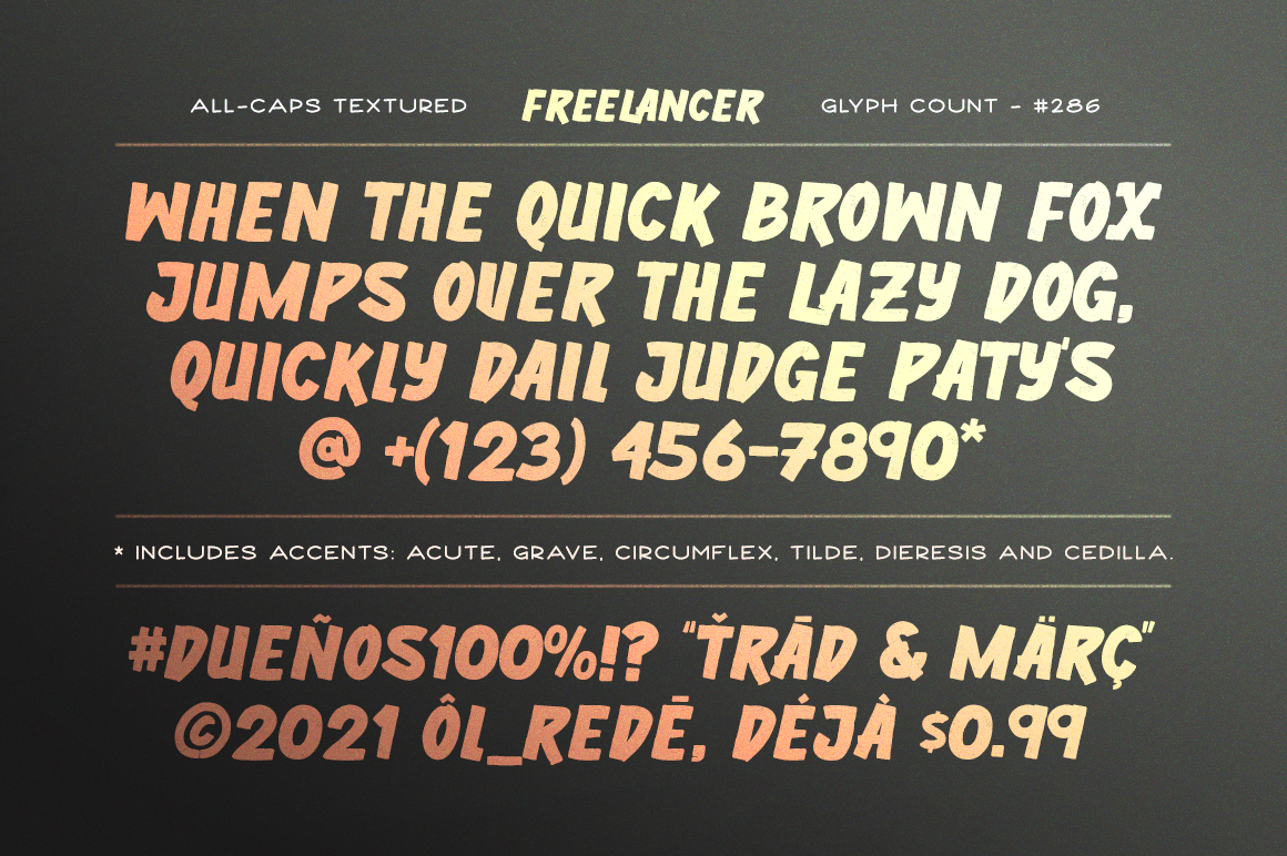 Freelancer Display, Fonts | GraphicRiver